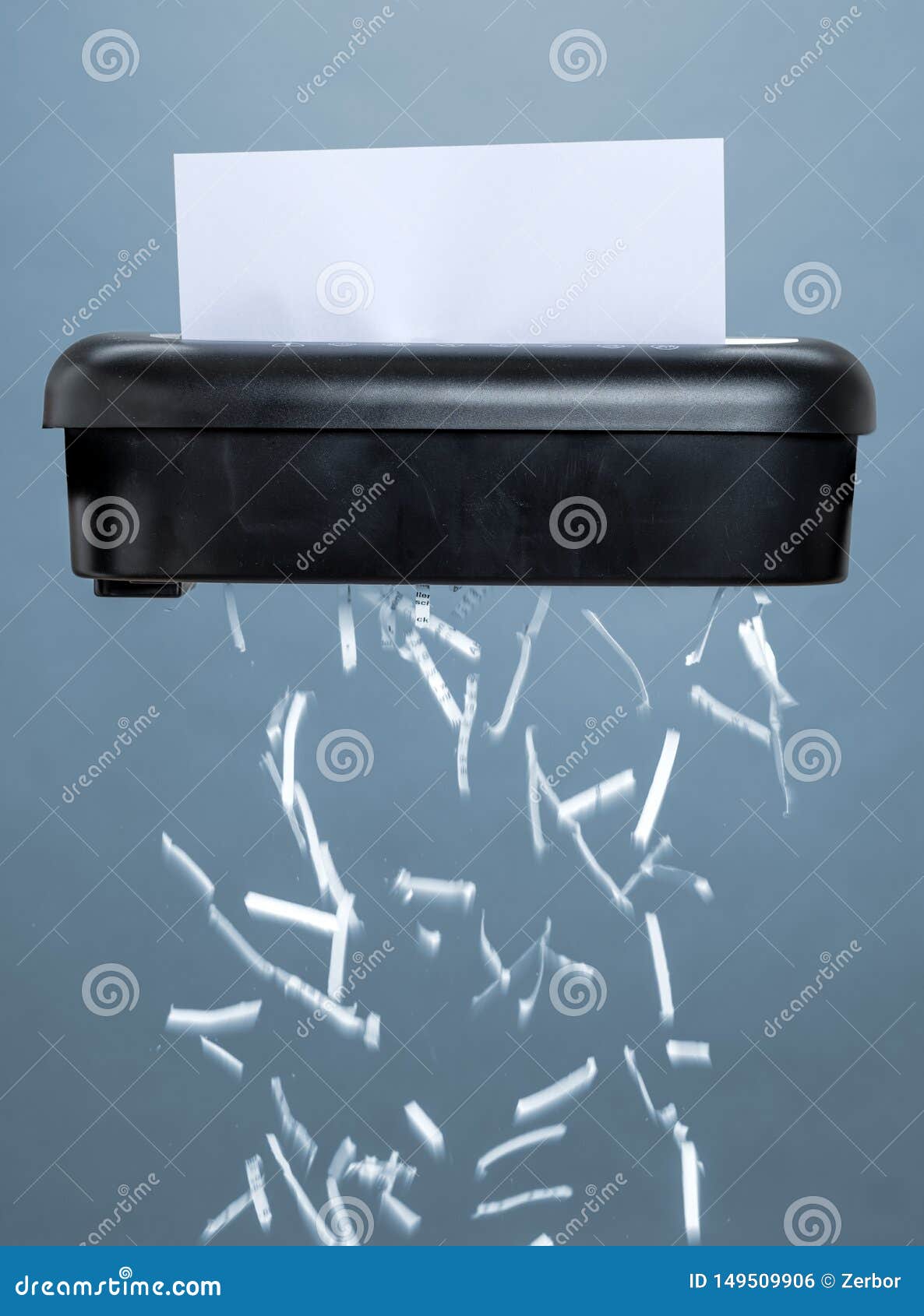 A Shredder Destroying a Document Stock Photo - Image of document ...