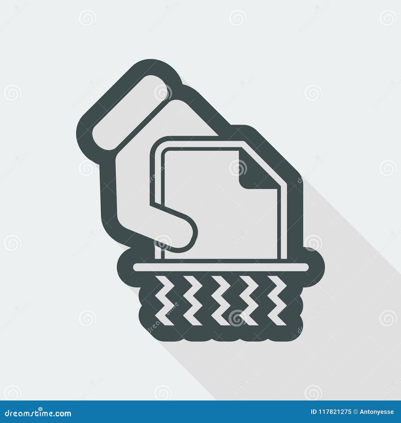 Shredder icon stock vector. Illustration of office, privacy - 117821275