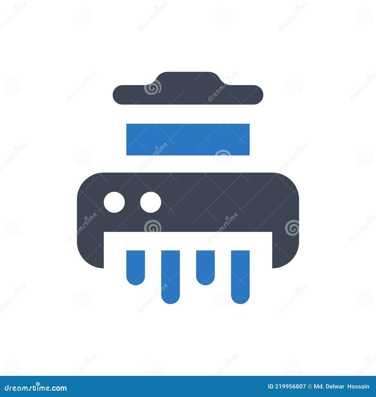 Shredder icon stock vector. Illustration of shredder - 219956807