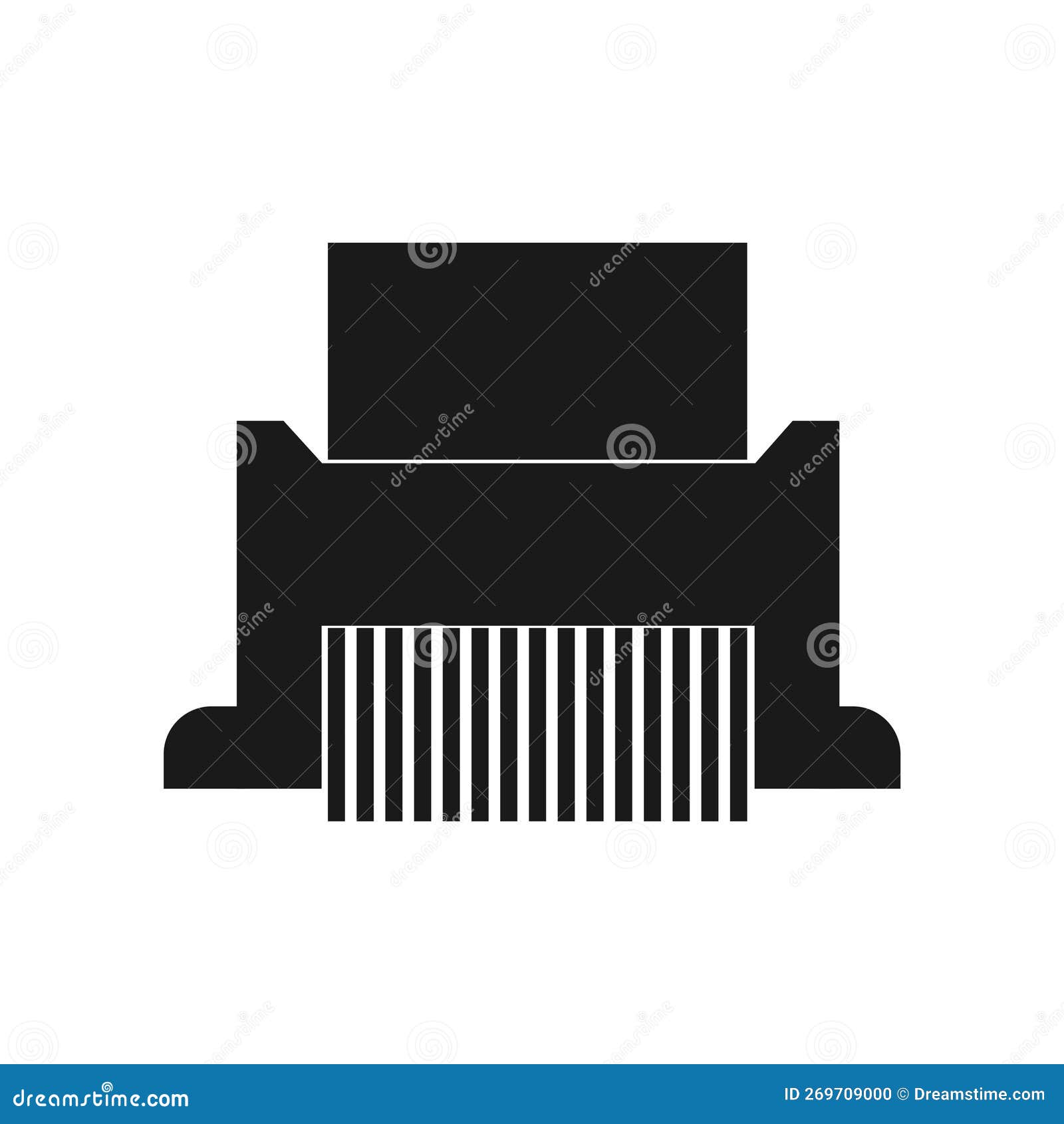 Shredder Machine icon stock illustration. Illustration of outline ...