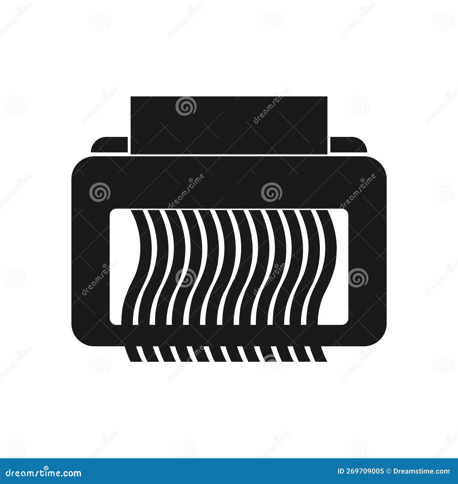 Shredder Machine icon stock illustration. Illustration of vector ...