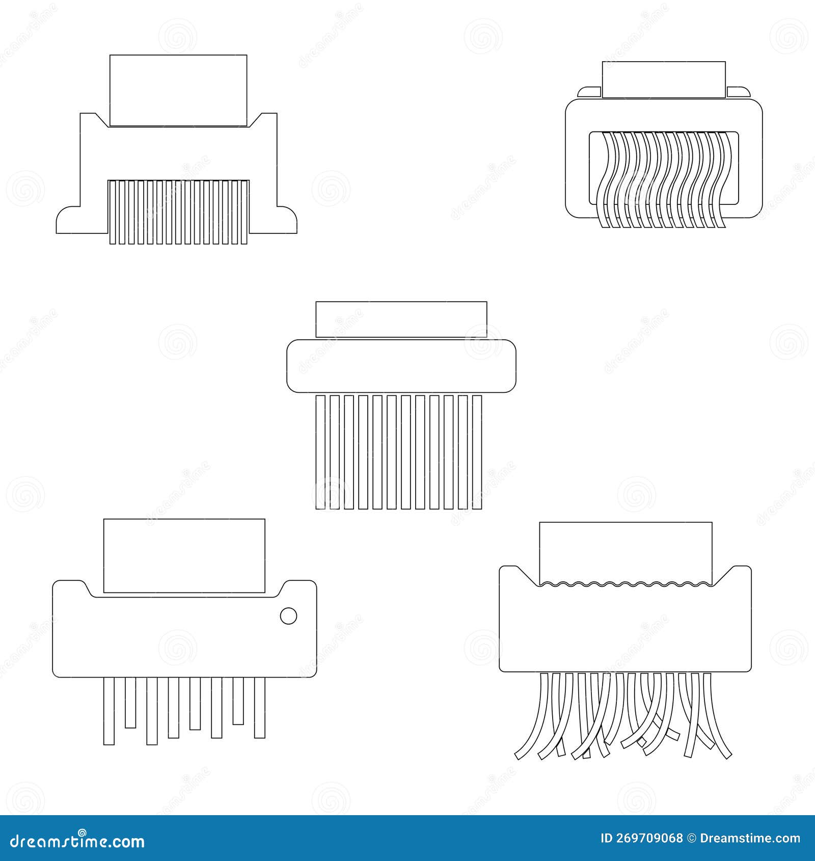Shredder Machine icon stock illustration. Illustration of filled ...