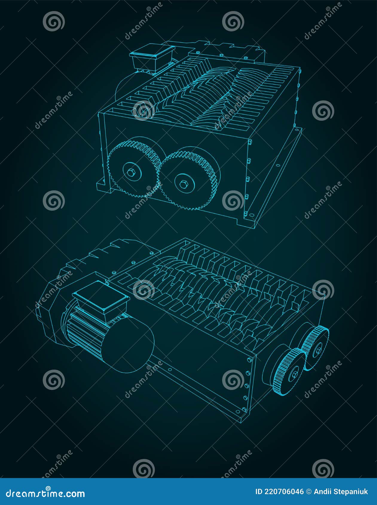 Shredder Machine Illustration Stock Vector - Illustration of machine ...