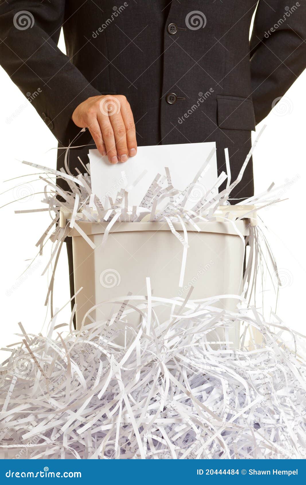 Shredder overflow stock photo. Image of privacy, overflow - 20444484