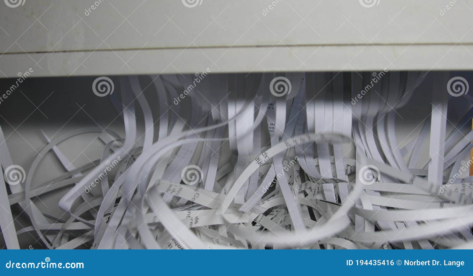 Shredder Shreds Confidential Letters Stock Photo - Image of close ...