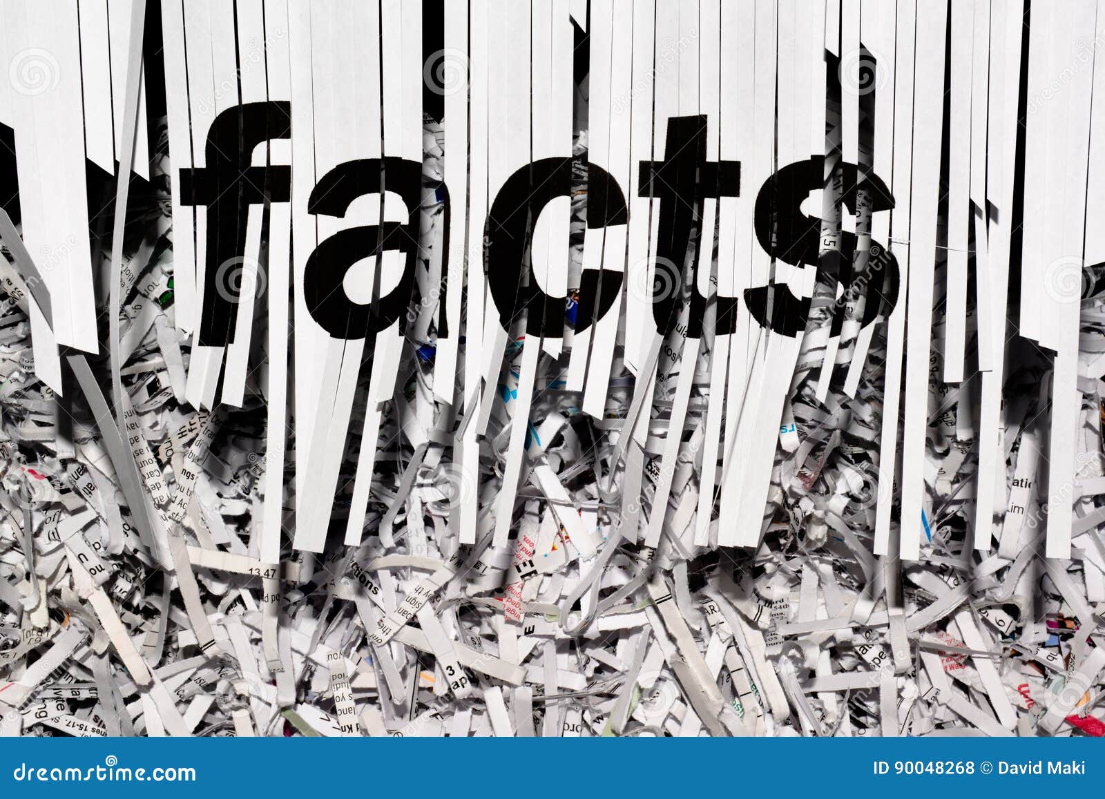 Shredding Facts stock photo. Image of shedding, news - 90048268