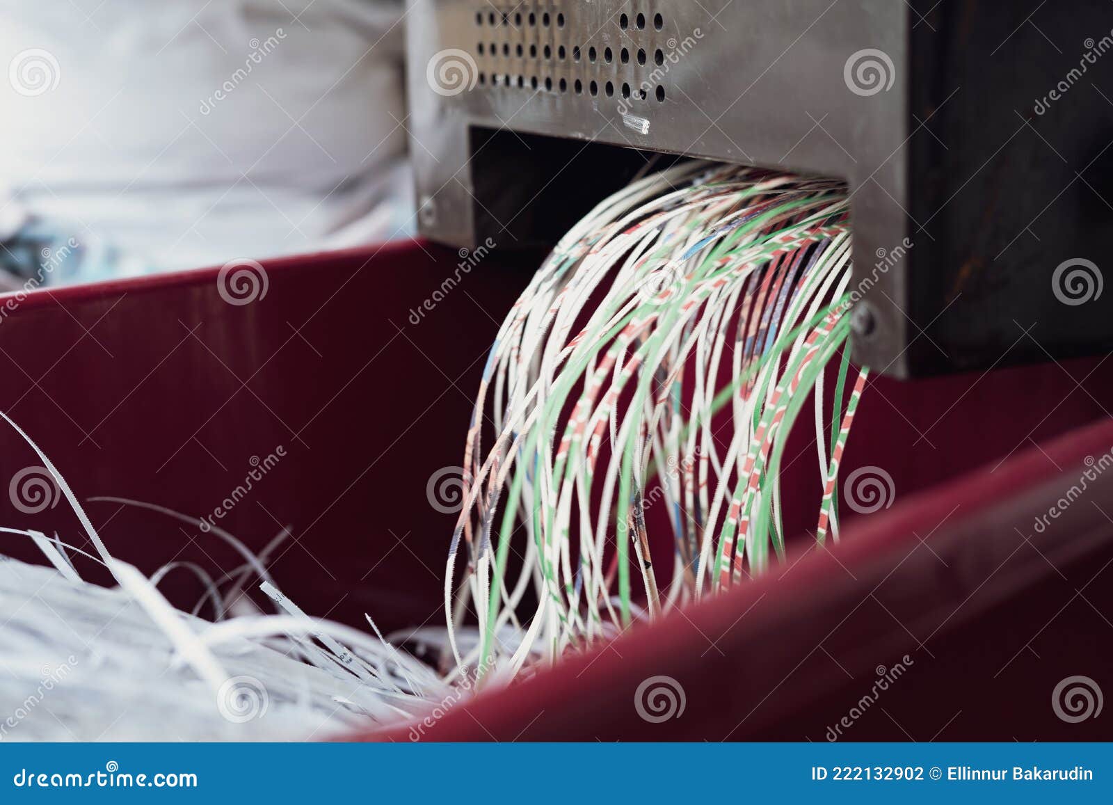 Shredding Machine Front View. Shredding Documents for Security Stock ...