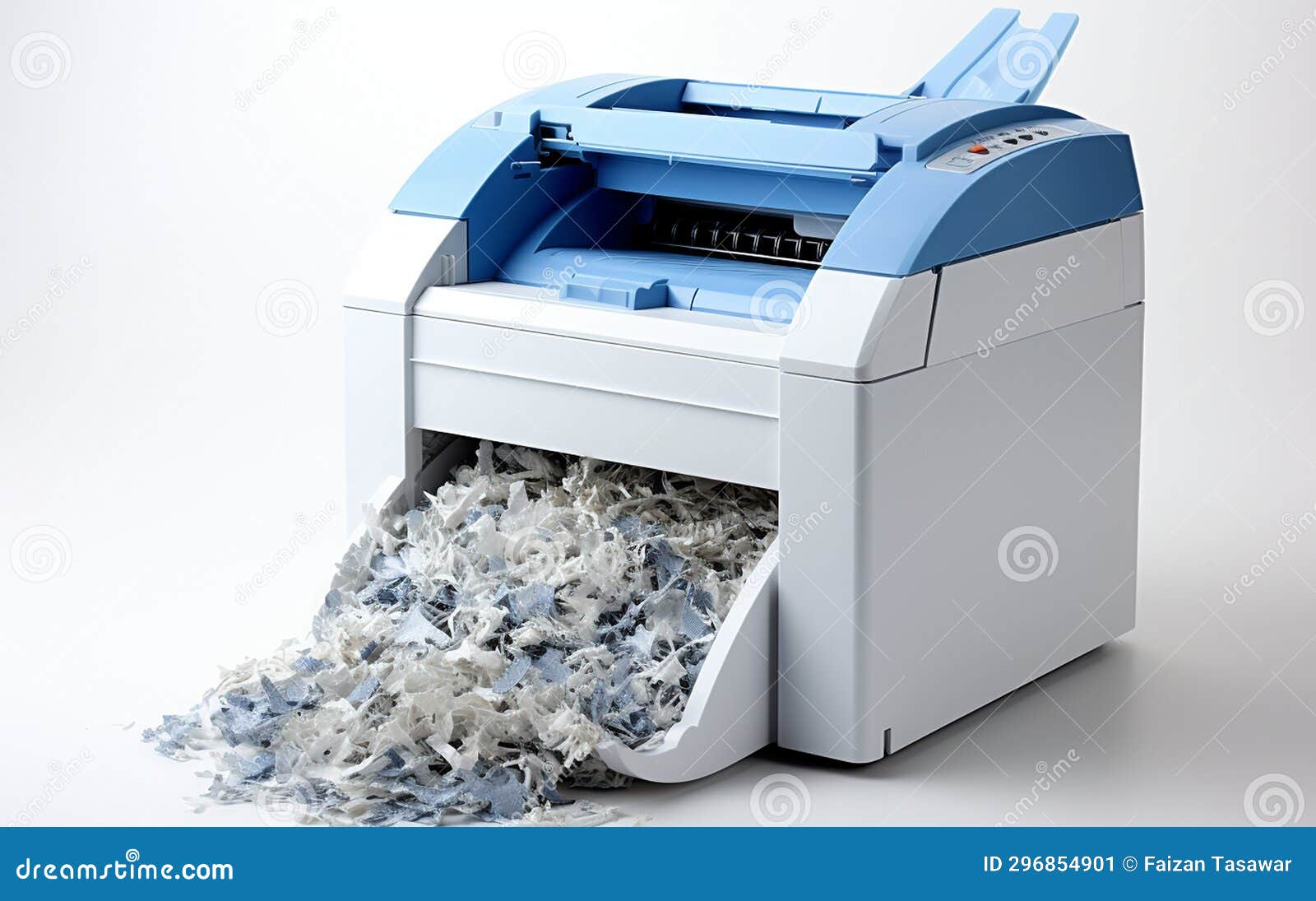 Shredding Machine with a White Background -Generative Ai Stock ...