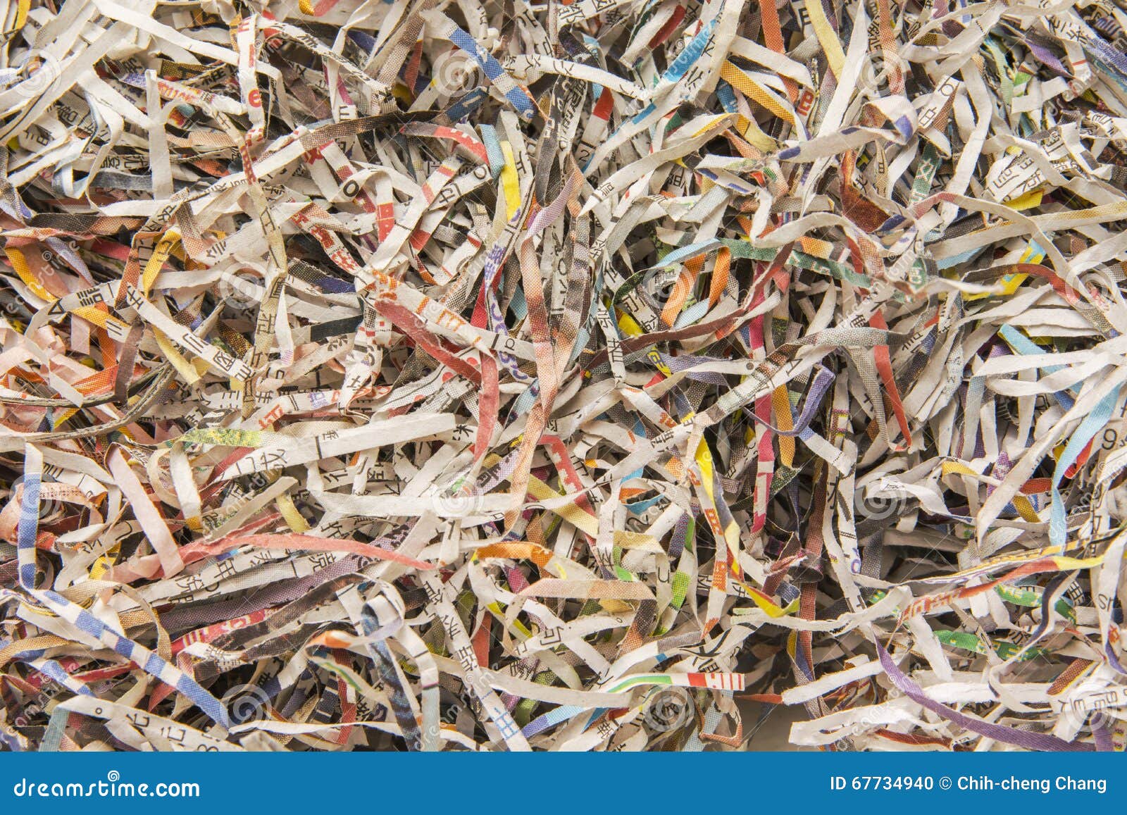Shredding paper stock photo. Image of pulp, detail, material - 67734940