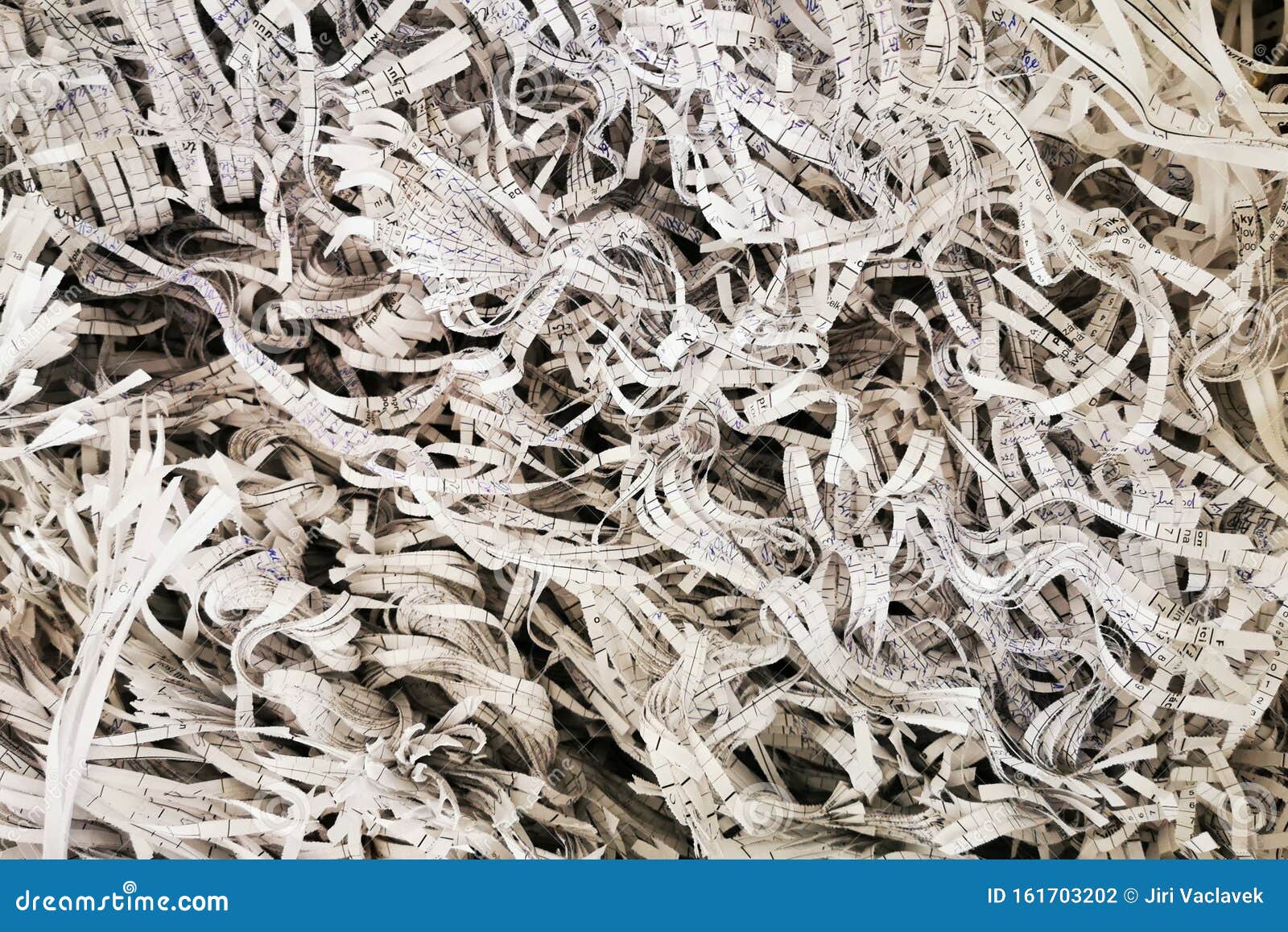 Shredding paper texture stock photo. Image of destroy - 161703202