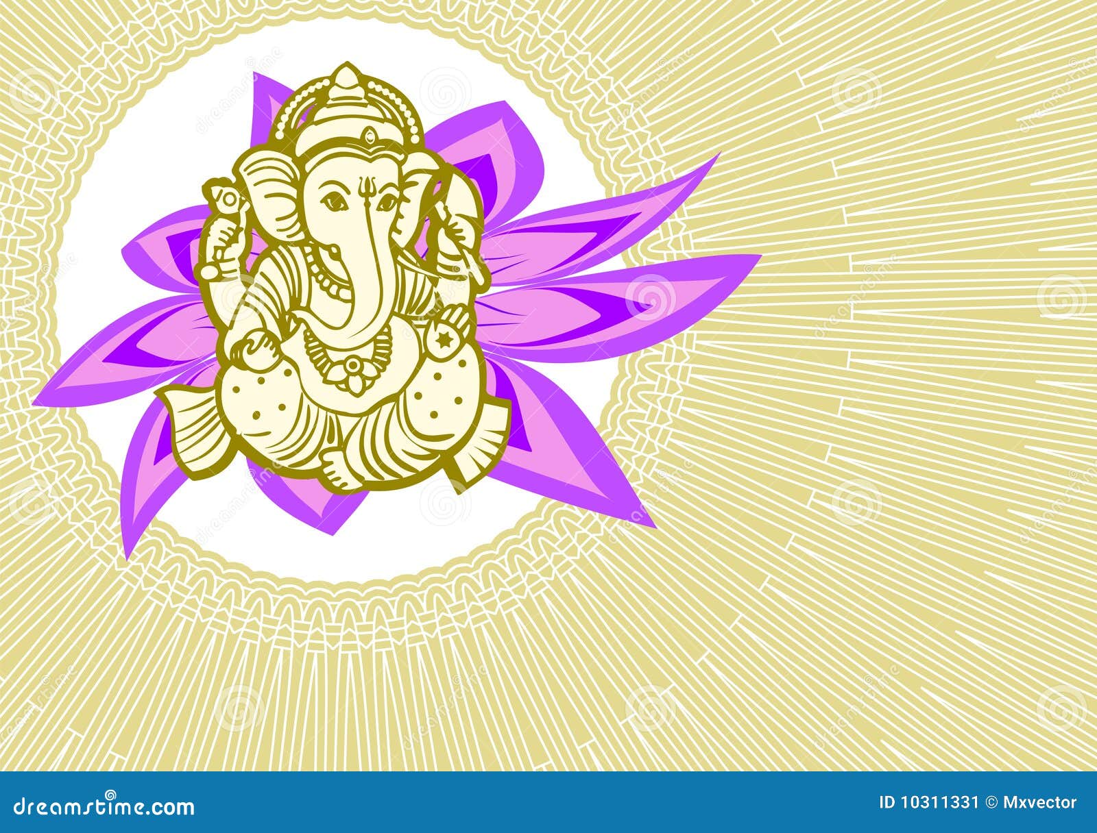 Shree Ganesha card stock illustration. Illustration of india - 10311331