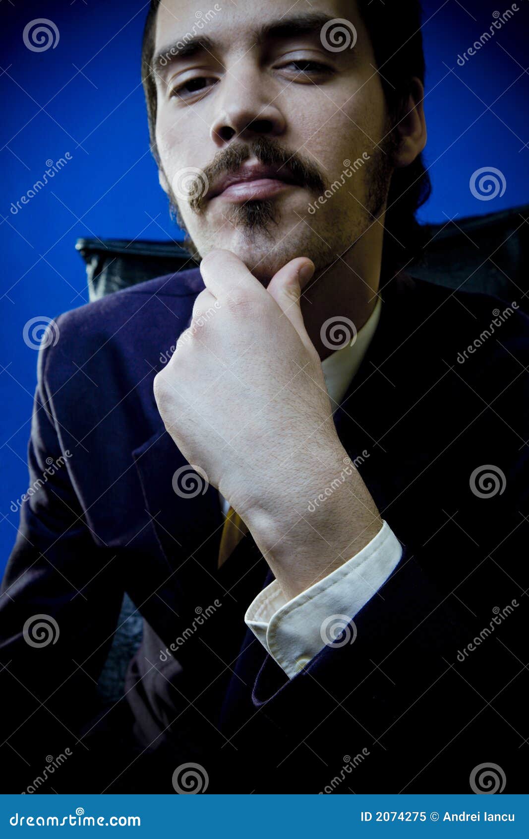 Shrewd, Scheming Businessman Stock Image - Image of contemplation ...