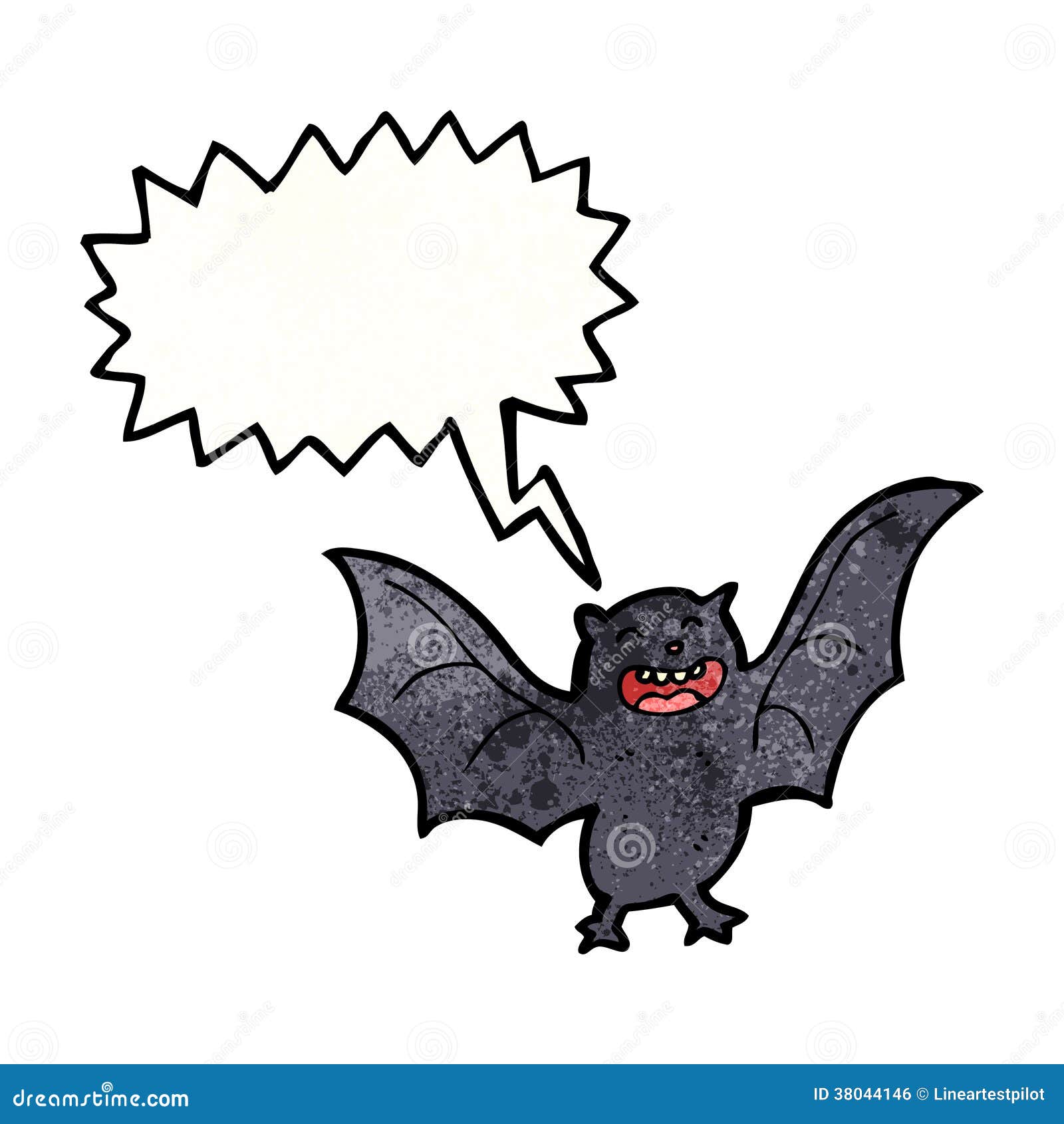 Shrieking bat cartoon stock vector. Illustration of crazy - 38044146