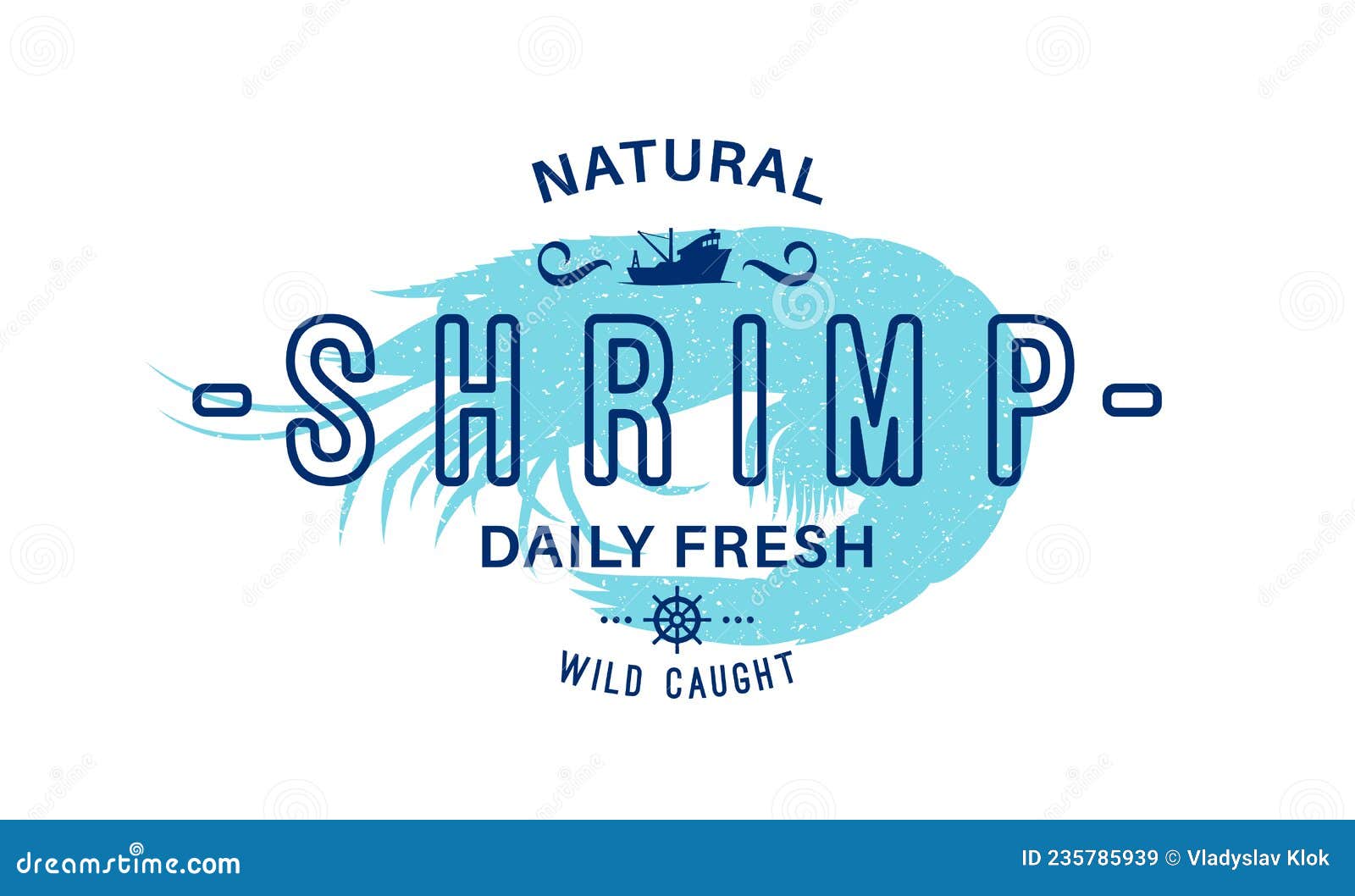 Shrimp Abstract Label Design Stock Vector - Illustration of ocean ...