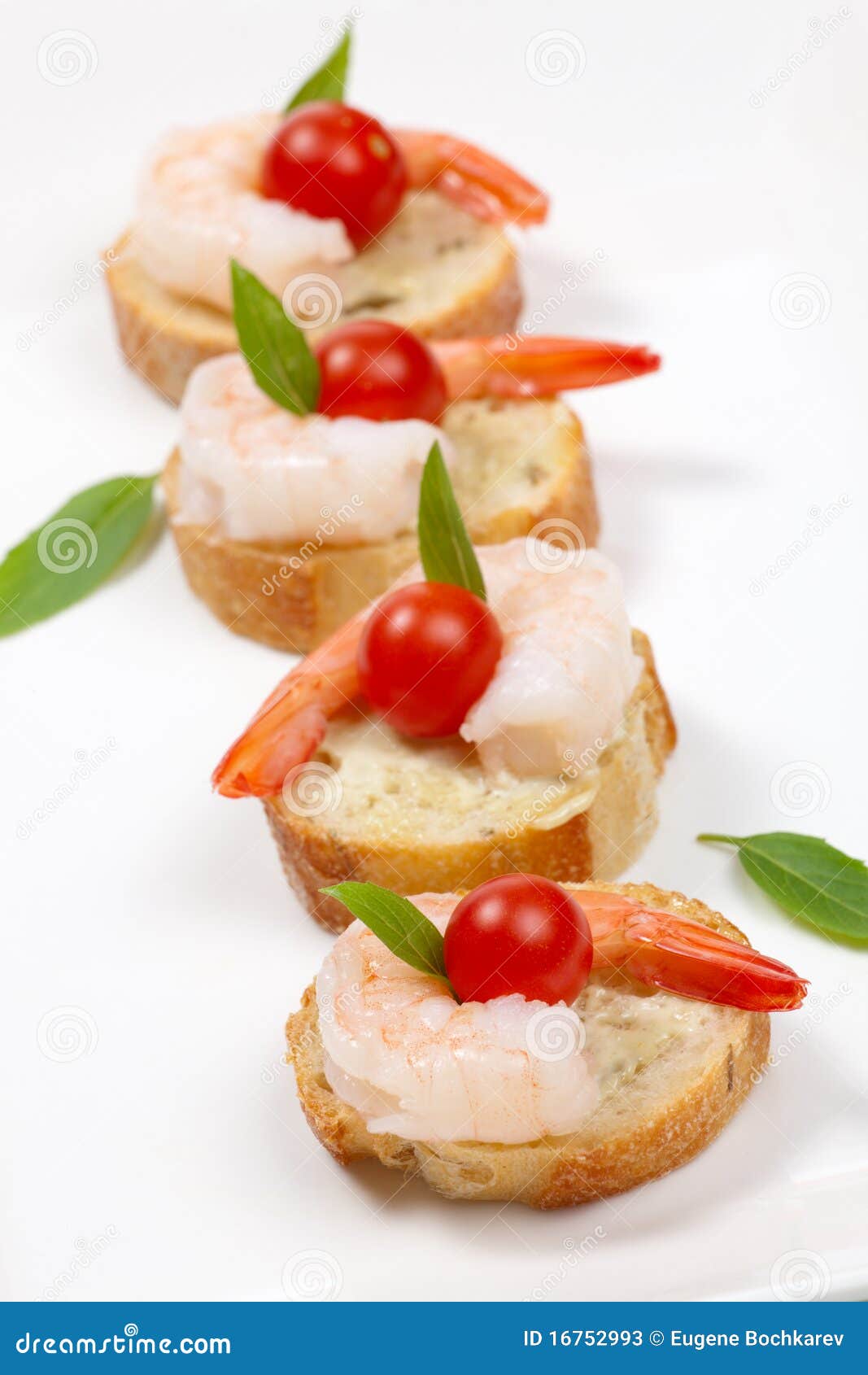 Shrimp Canape stock image. Image of meal, appetizer, restaurant - 16752993