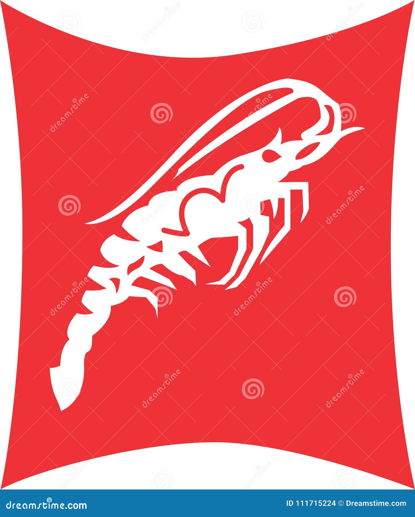 Shrimp Character Simple Design Logo Vector Stock Vector - Illustration ...