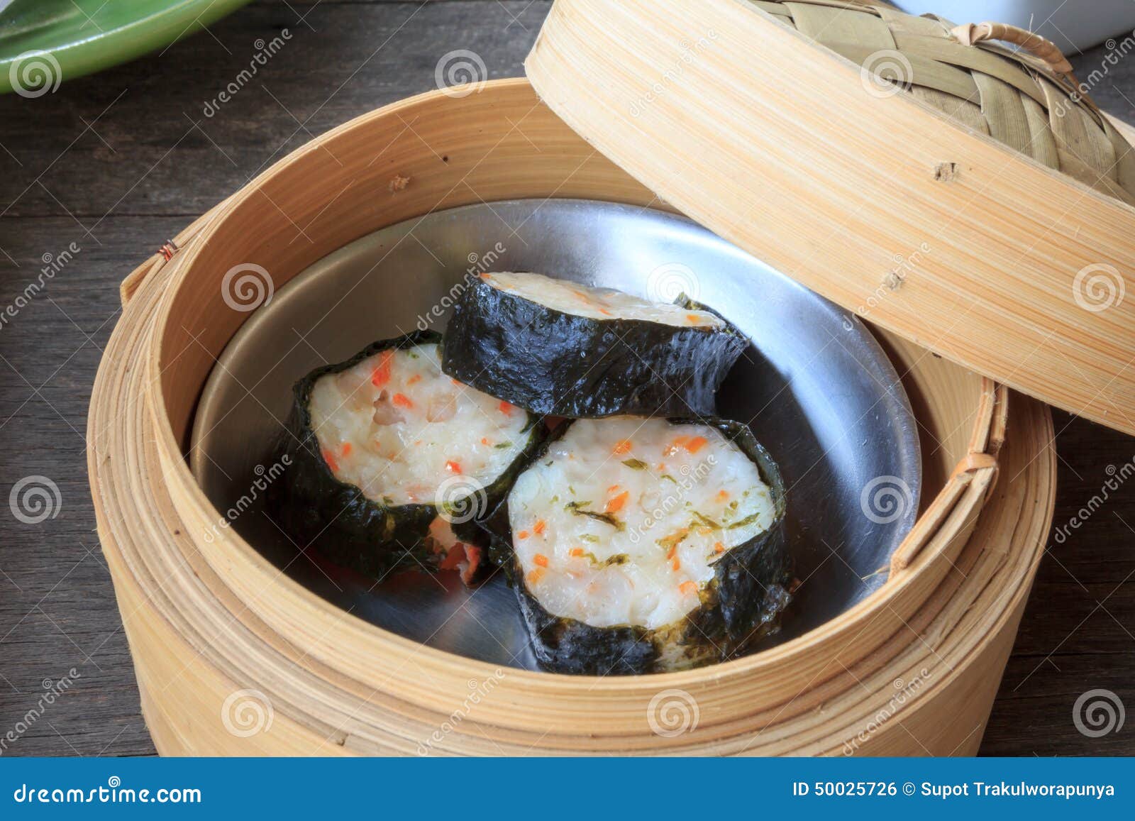 Shrimp Chinese Steamed Dumpling Stock Photo - Image of container ...