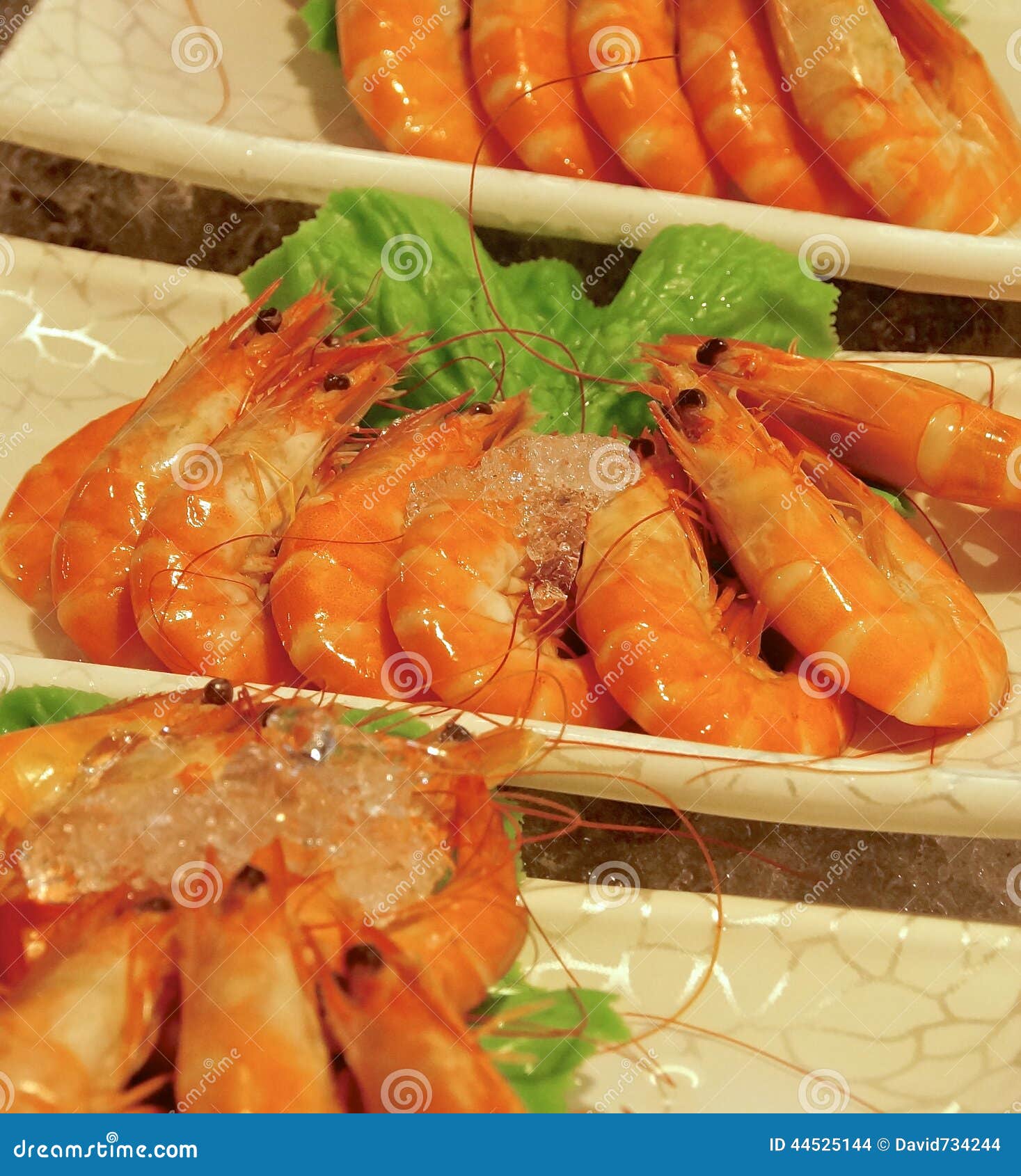 Shrimp Closeup in Night Market Stock Photo - Image of elegance, dinner ...