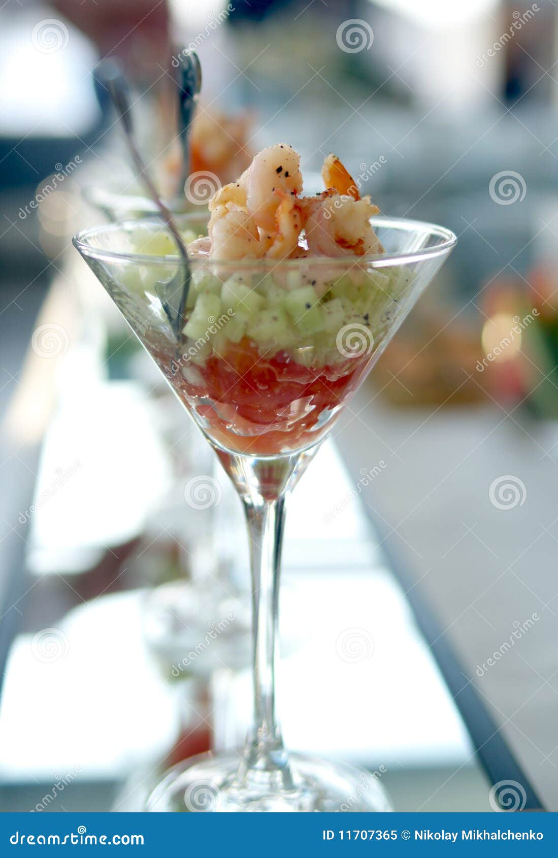 Shrimp cocktail stock image. Image of tasty, wineglass - 11707365