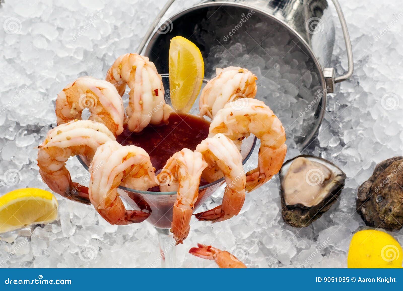 Shrimp Cocktail on Ice stock image. Image of shell, seafood - 9051035
