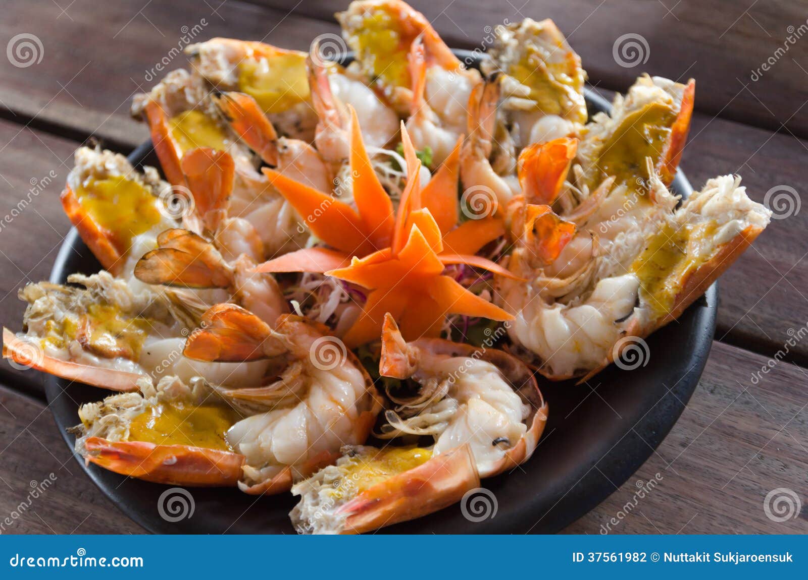 Shrimp cooked half burned stock photo. Image of lunch - 37561982