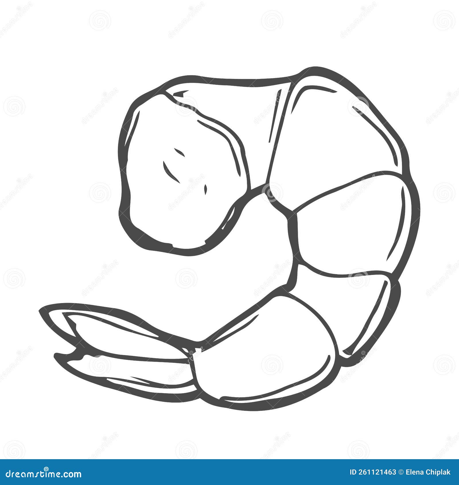 Shrimp Doodle Symbol. Shrimp Logo Design Stock Vector - Illustration of ...