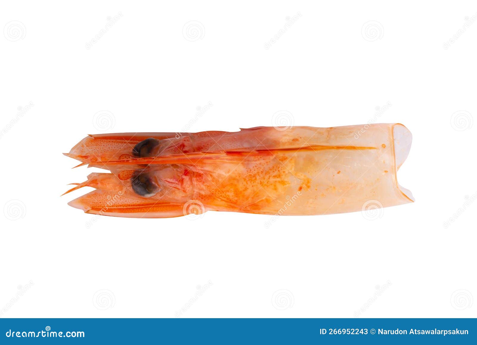 Shrimp Food Orange Shellfish Isolated on White Background Stock Image ...