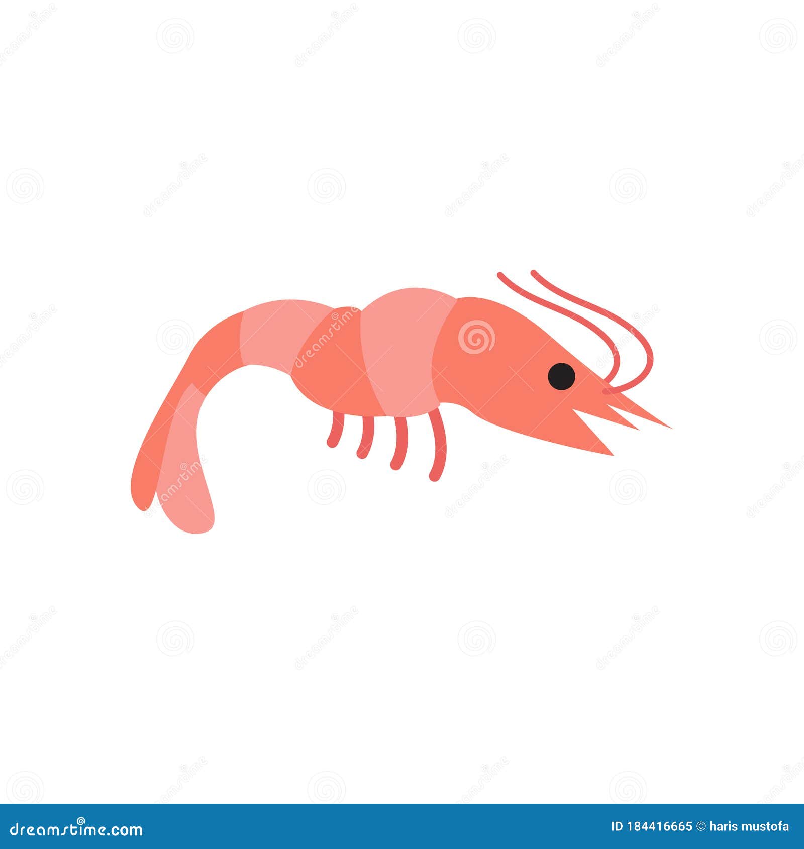 Shrimp Graphic Design Template Vector Isolated Stock Illustration ...