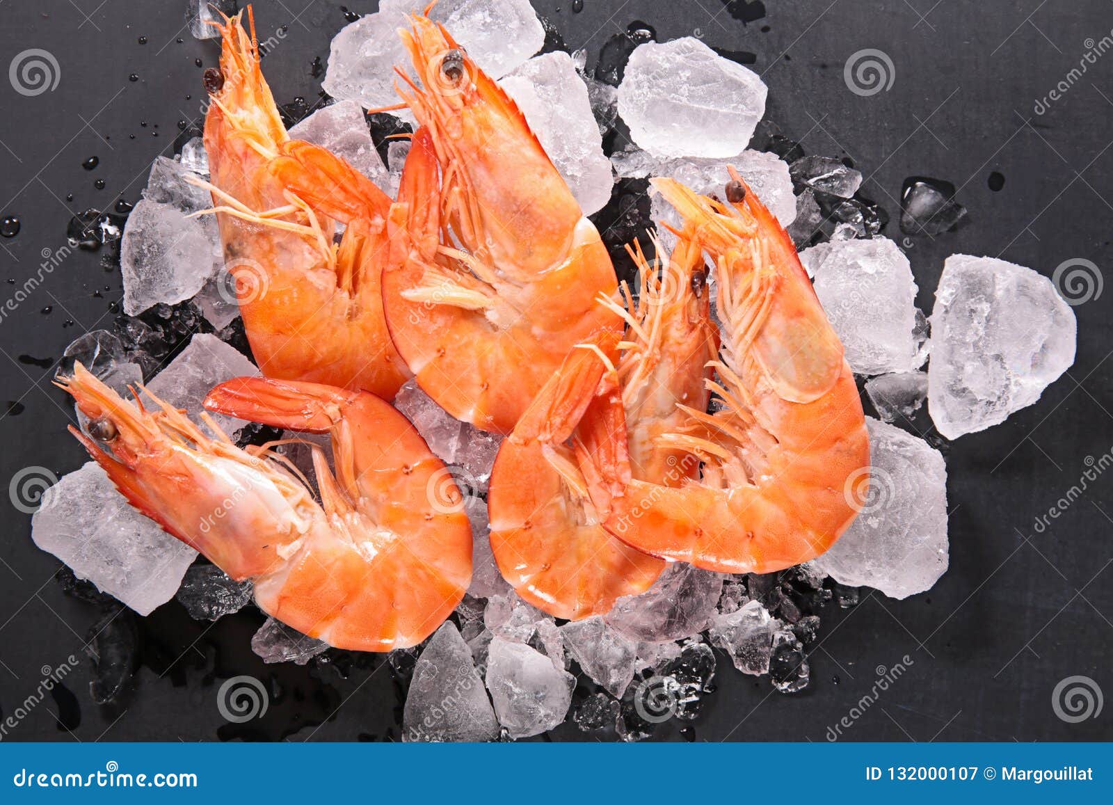 Shrimp and ice cube stock image. Image of seafood, dining - 132000107