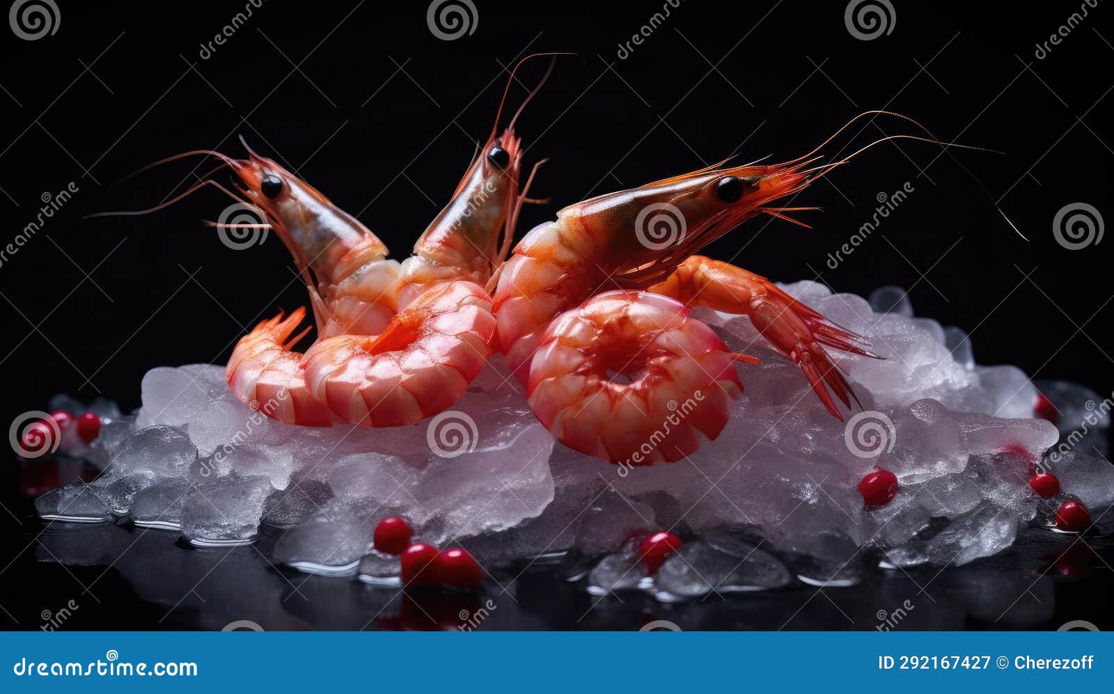 Shrimp with Ice on the Table Stock Image - Image of ocean, restaurant ...