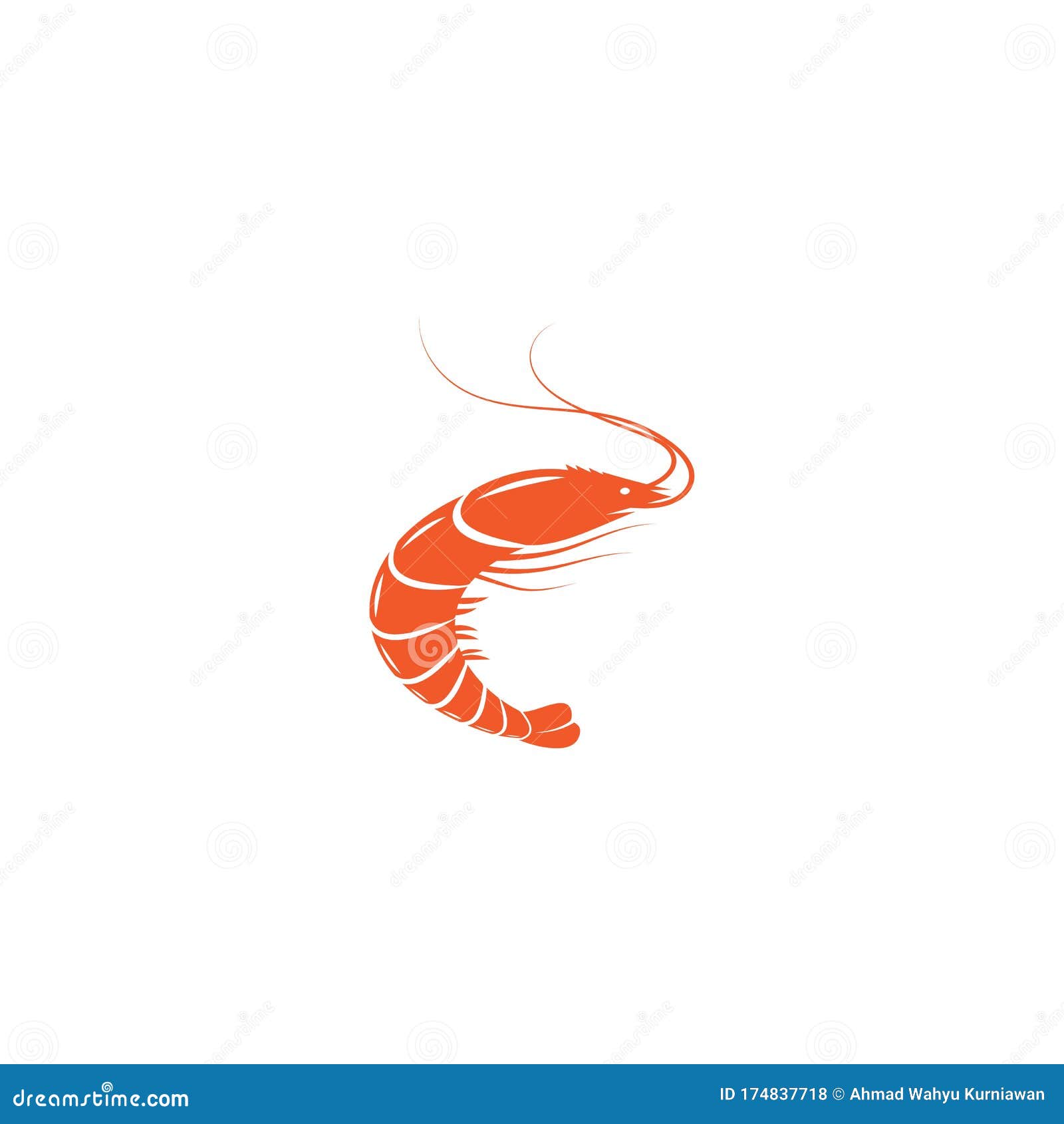Shrimp Illustration Logo Vector Stock Vector - Illustration of fishing ...