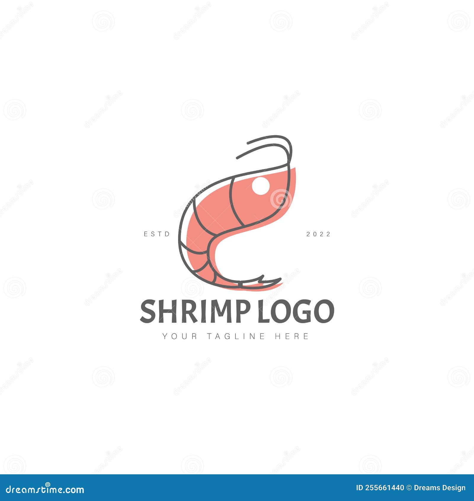 Shrimp Logo Design Icon Illustration Stock Vector - Illustration of ...