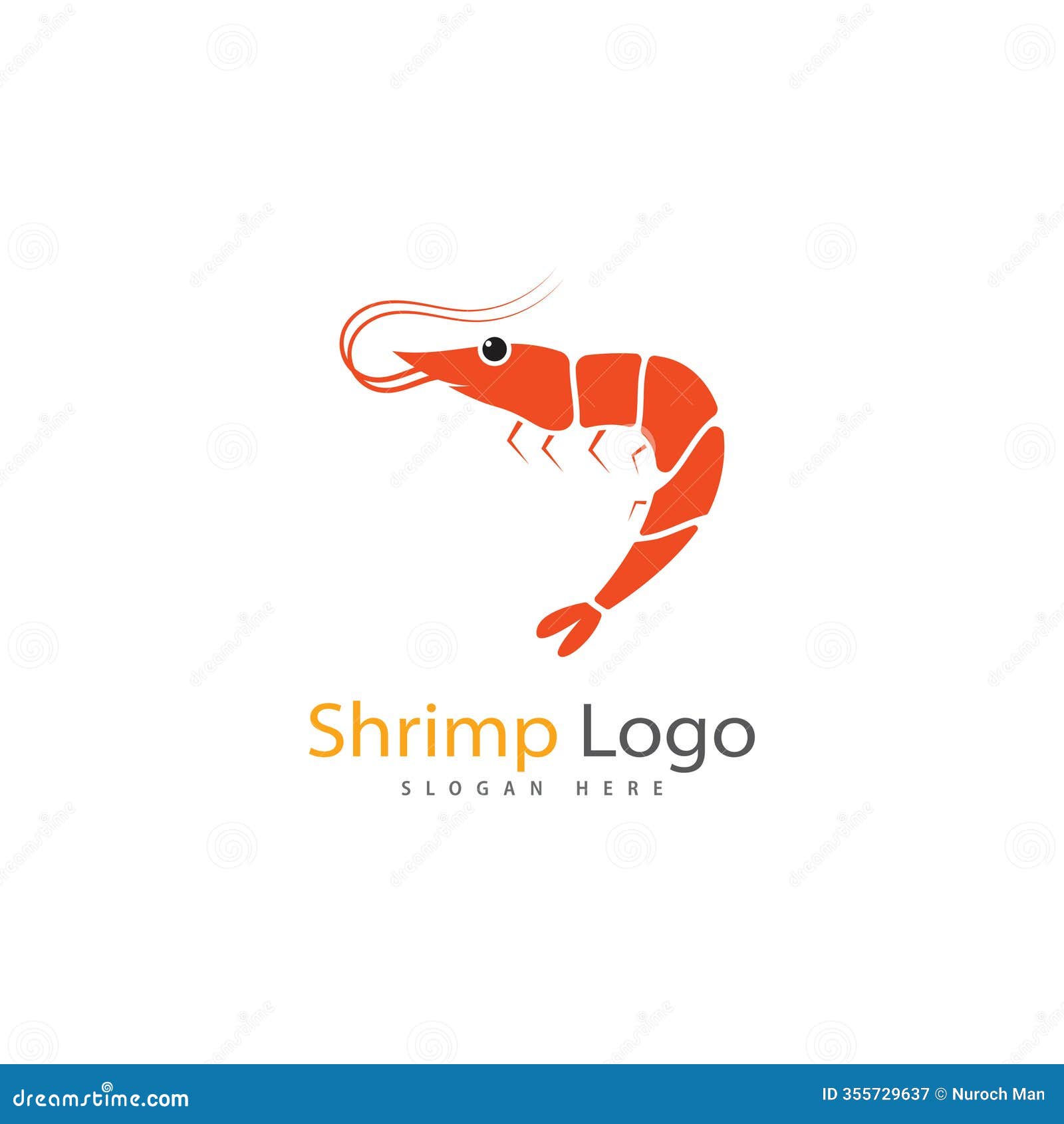Shrimp Logo Design Vector Illustration Icon Stock Illustration ...