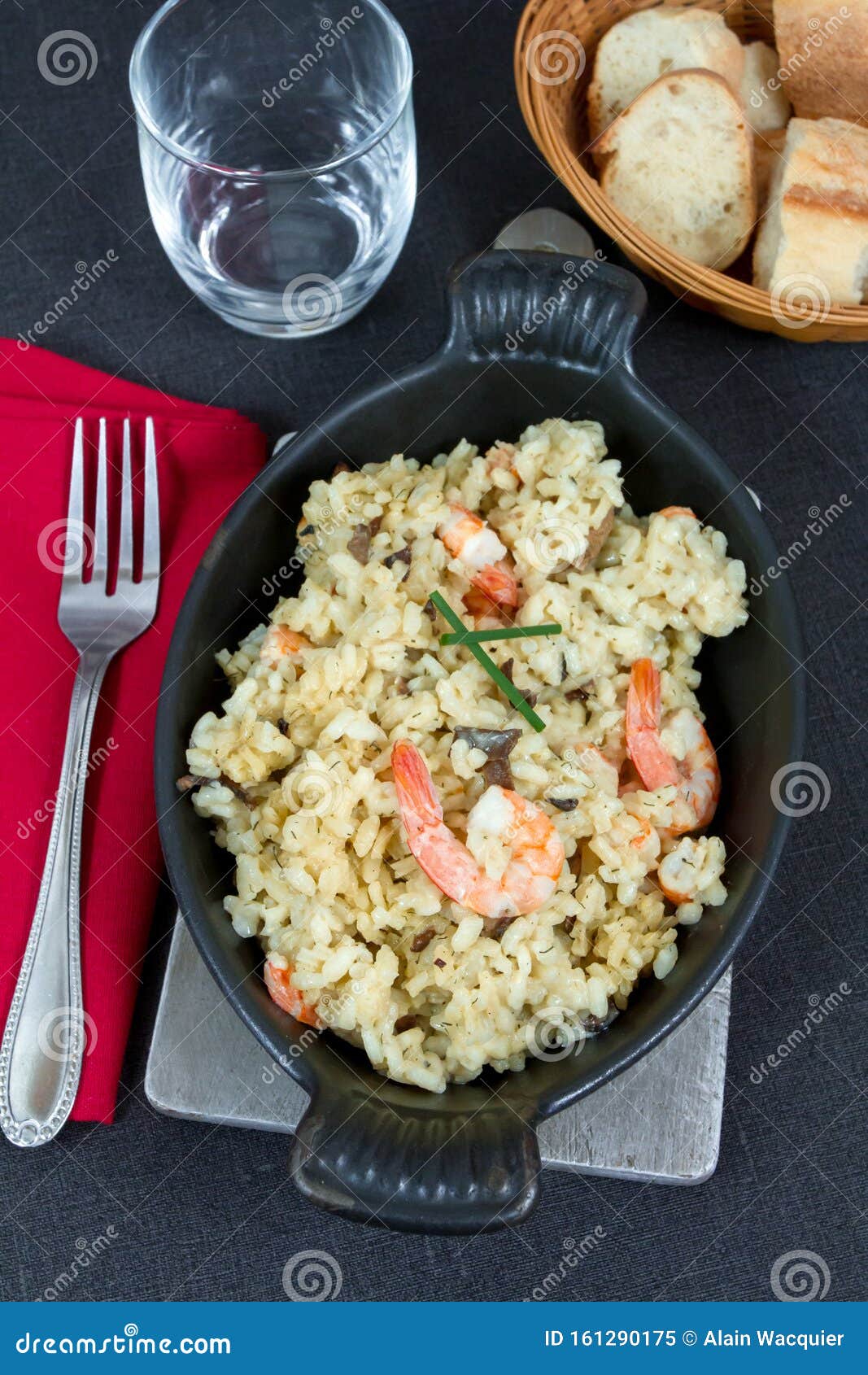 Shrimp and Mushroom Risotto Stock Image - Image of gastronomy, food ...