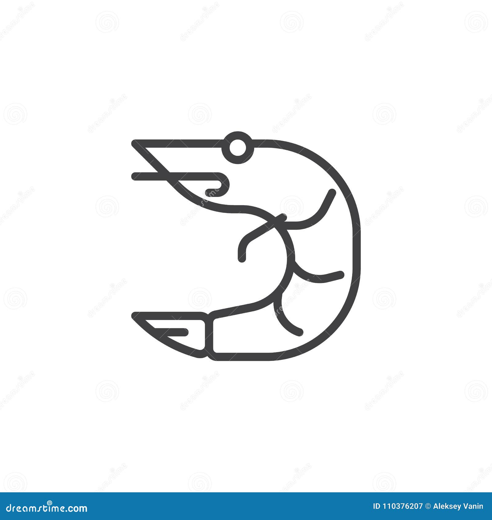 Shrimp outline icon stock vector. Illustration of prawn - 110376207 Shrimp outline icon stock vector. Illustration of prawn - 110376207