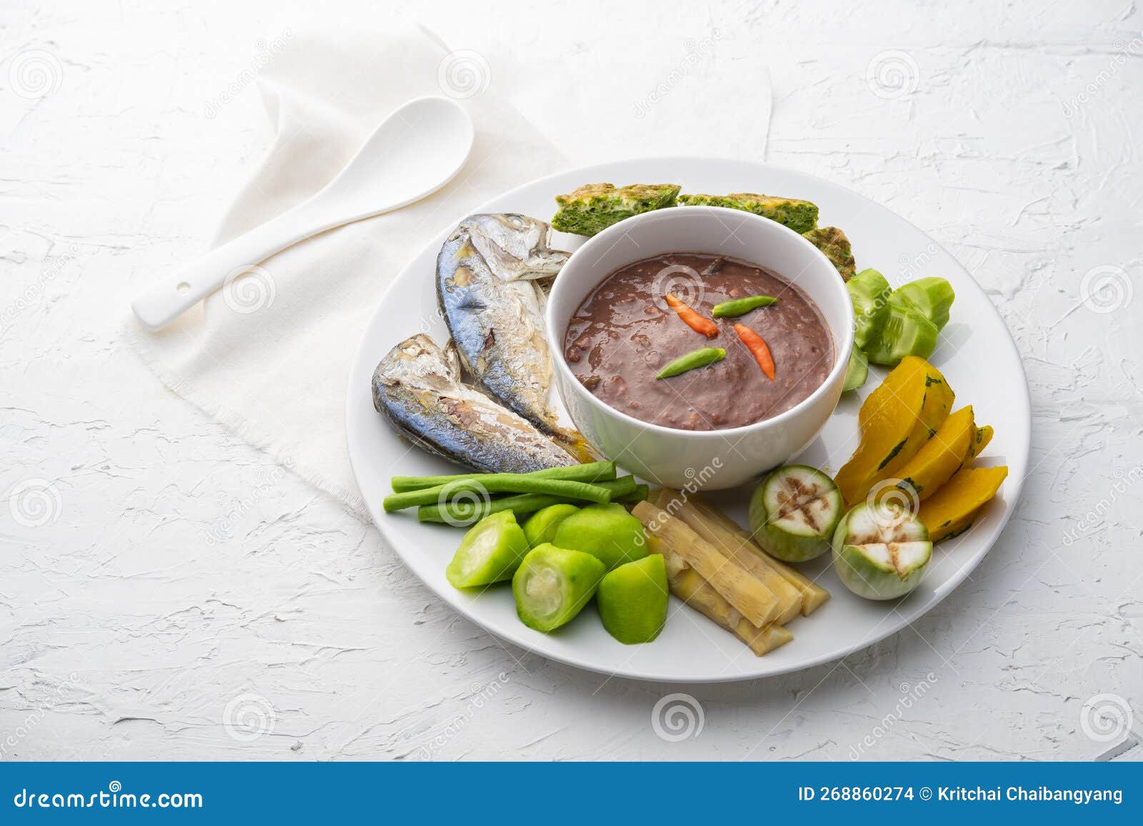 Shrimp Paste Chilli Sauce (Nam Prik Kapi) Stock Photo - Image of smell ...