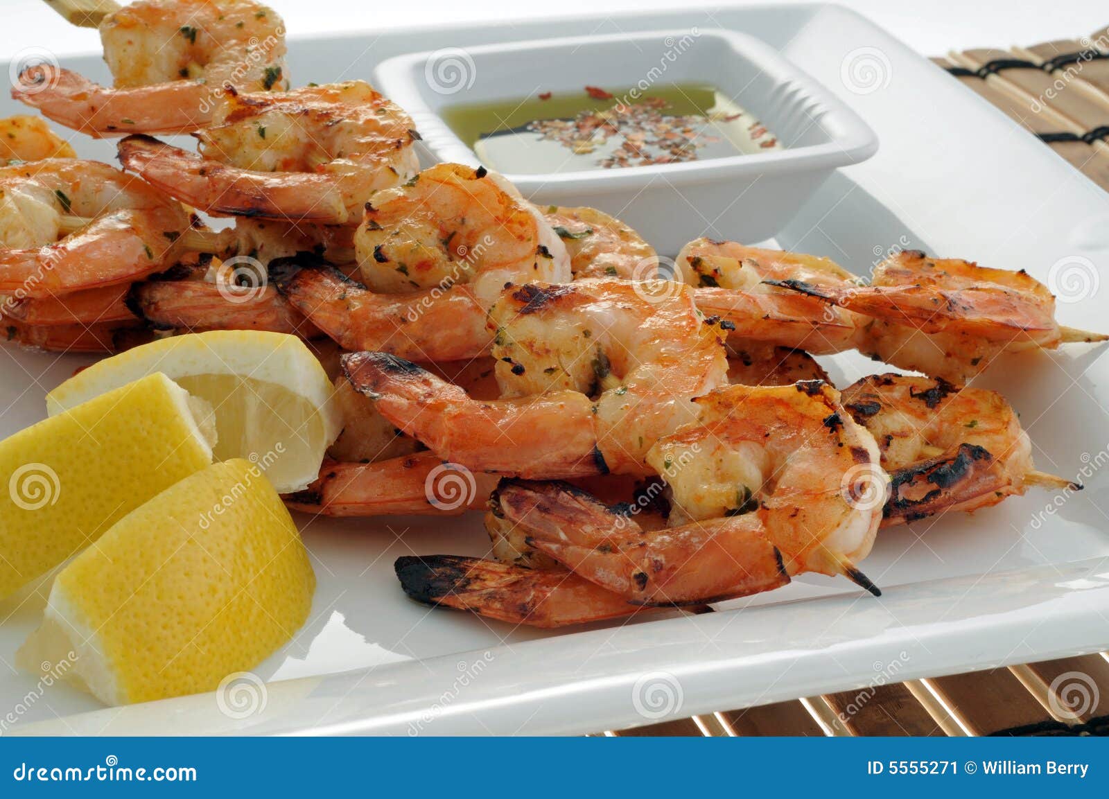 Shrimp Plate stock image. Image of delicacy, cuisine, skewers - 5555271