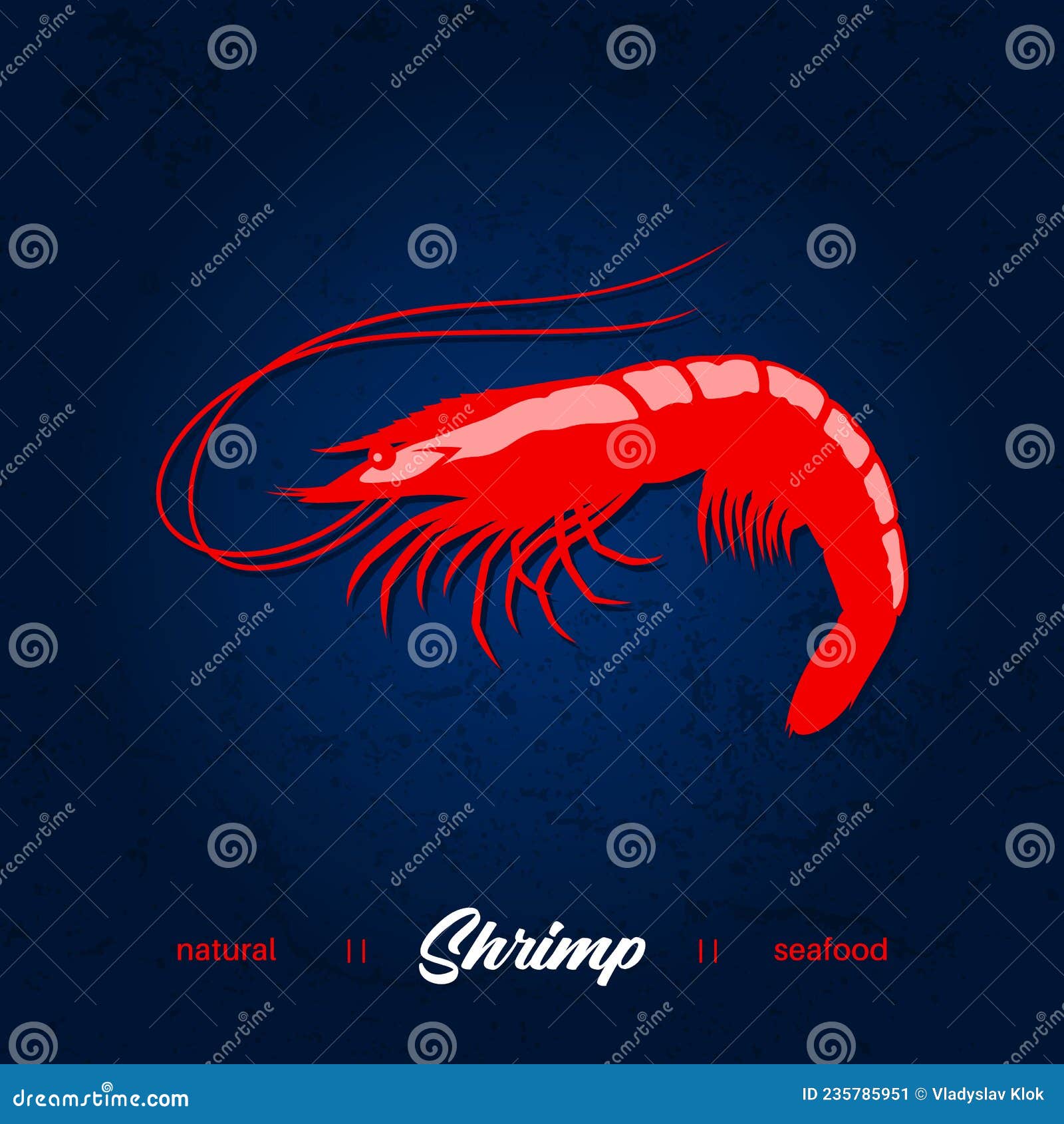 Shrimp or Prawn Poster Design Stock Vector - Illustration of brand ...