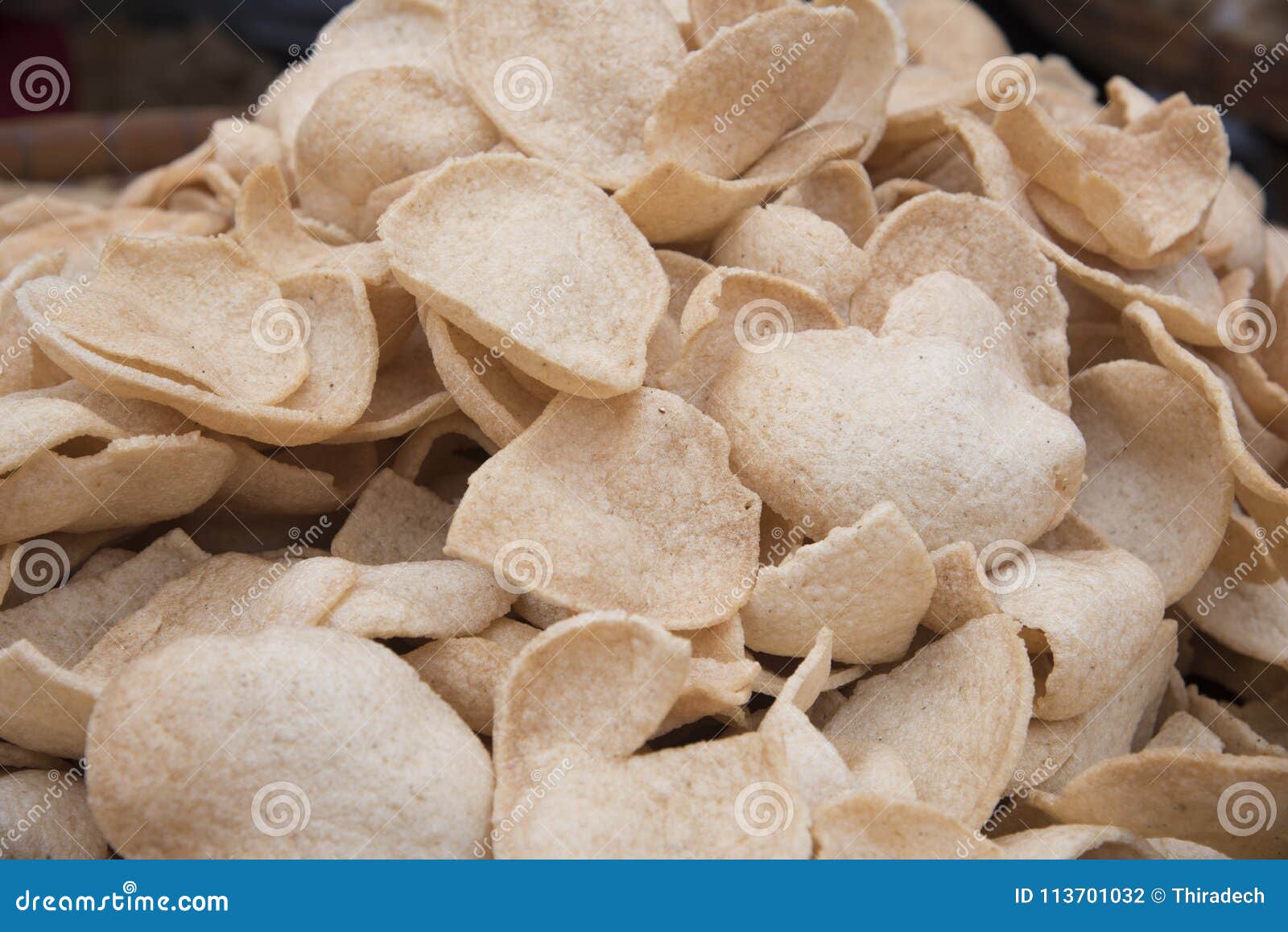 Shrimp rice cracker stock photo. Image of tasty, closeup - 113701032