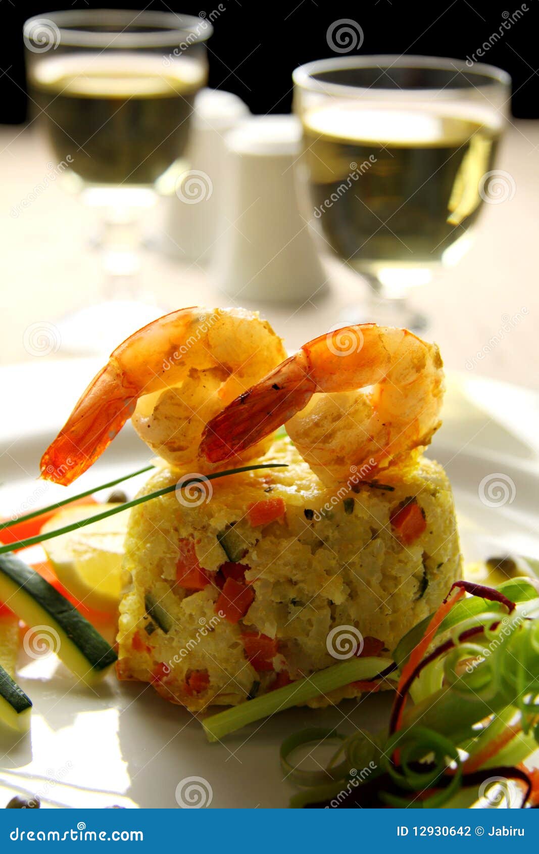 Shrimp Risotto stock photo. Image of fins, tasty, tails - 12930642