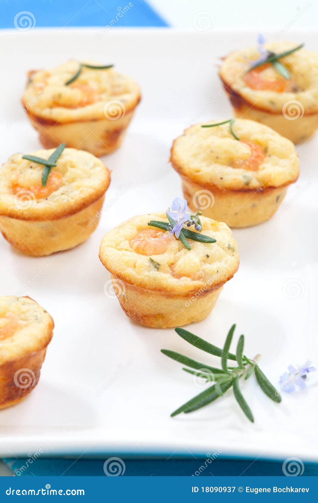 Shrimp and Rosemary Muffins Stock Image - Image of cupcakes, pastry ...