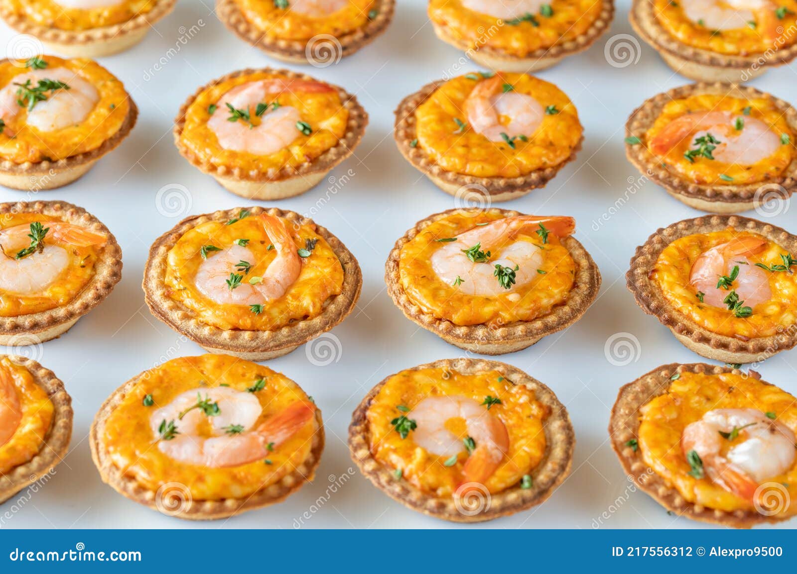 Shrimp Tartlets with Cheese Stock Photo - Image of cooked, batch: 217556312