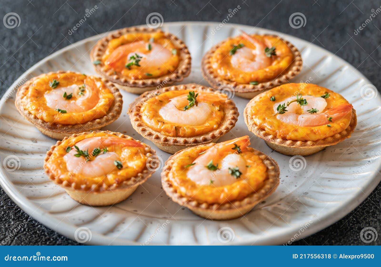 Shrimp Tartlets with Cheese Stock Photo - Image of cheese, batch: 217556318