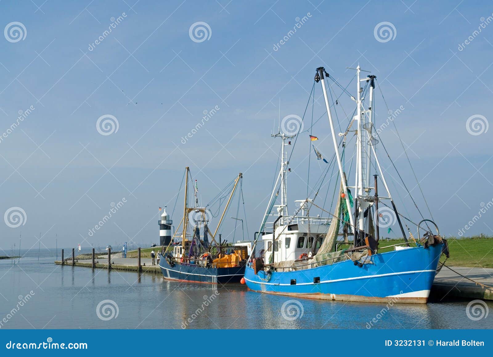 Shrimp trawler stock image. Image of germany, harbour - 3232131