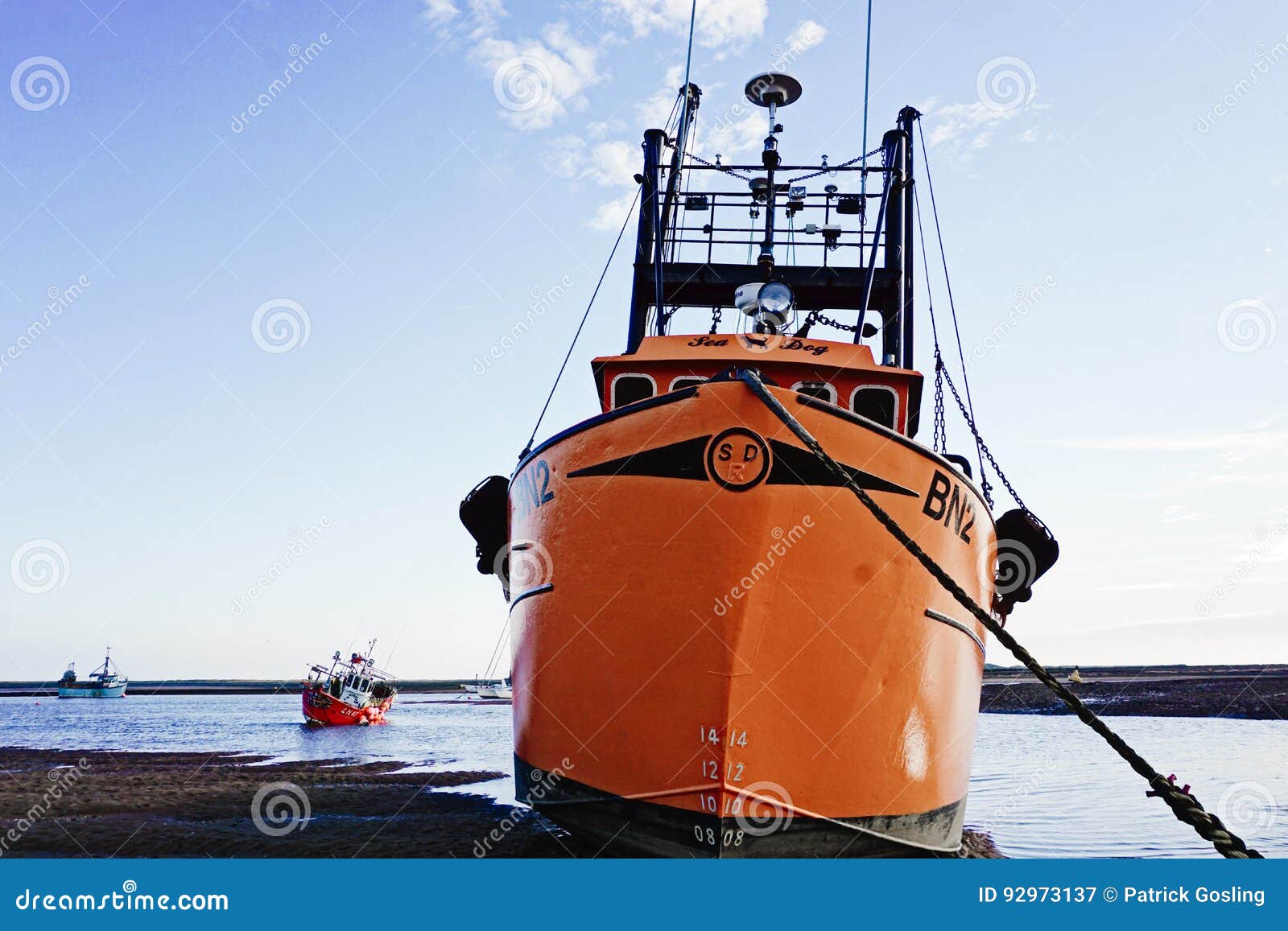 Shrimp trawler . editorial photography. Image of trawler - 92973137
