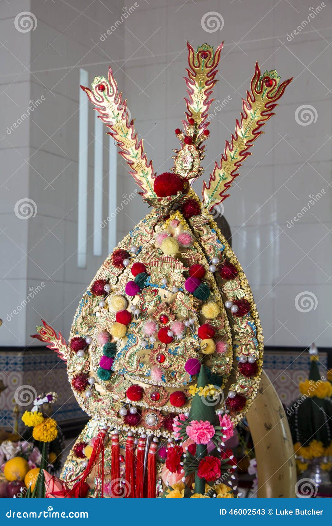 Shrine Decoration stock image. Image of colors, inside - 46002543