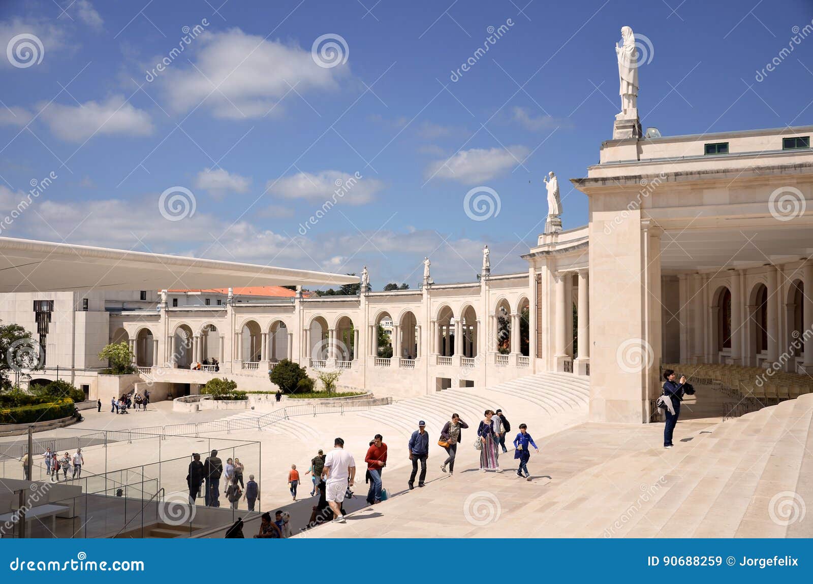 The shrine of Fatima editorial stock image. Image of christian - 90688259