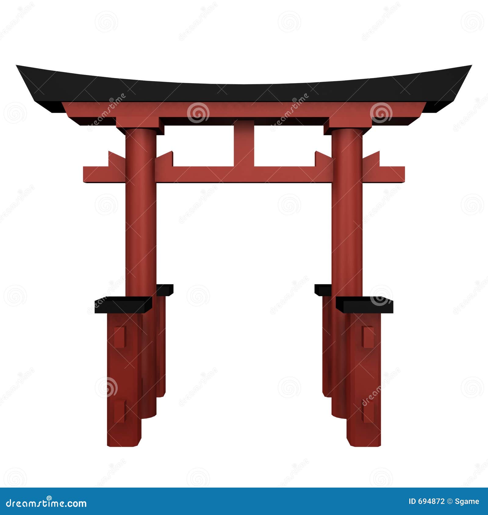 Shrine gate stock illustration. Illustration of buddha - 694872