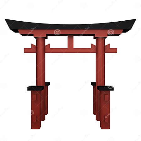 Shrine gate stock illustration. Illustration of buddha - 694872