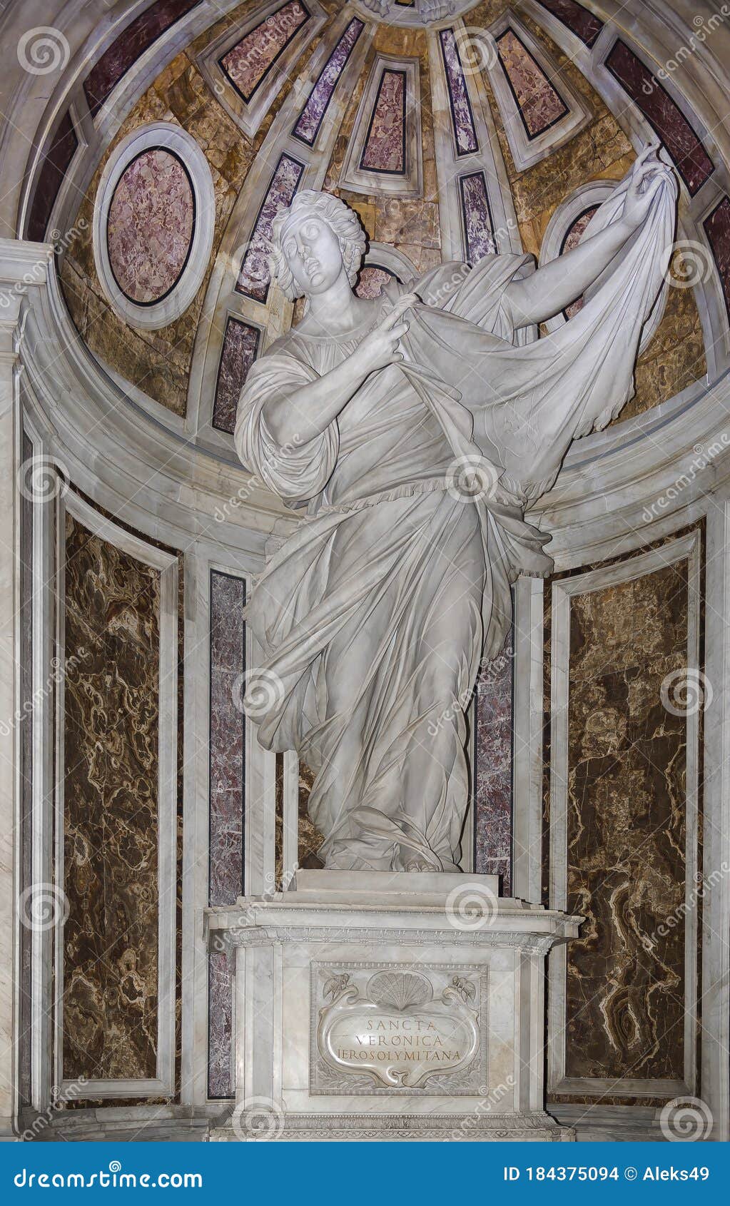 The Shrine of Saint Veronica in the Basilica Di San Pietro Editorial ...